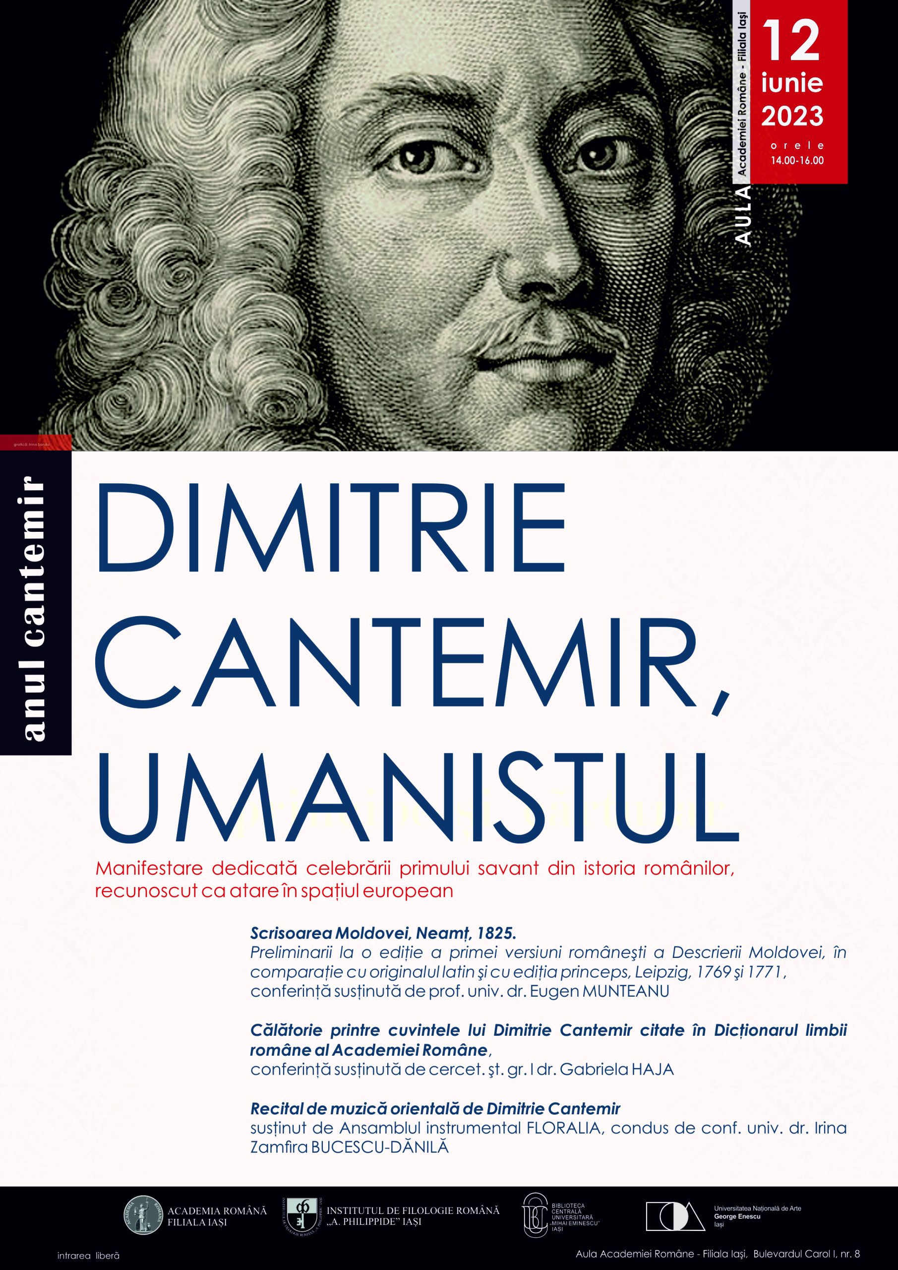 Dimitrie Cantemir, umanistul – Academia Română Filiala Iași